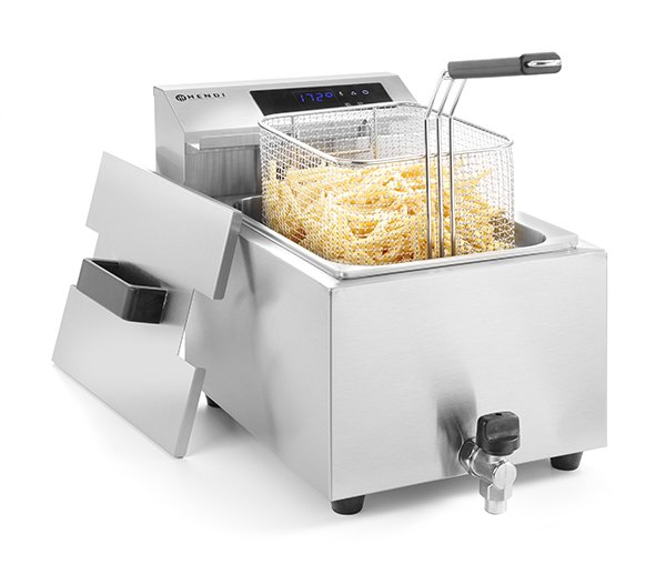 Friteuza electrica digitala 8 litri cu robinet - direca.ro