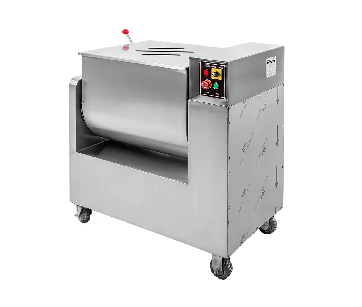 Malaxor carne cu vas rabatabil, capacitate 130 litri, 100 kg – direca.ro
