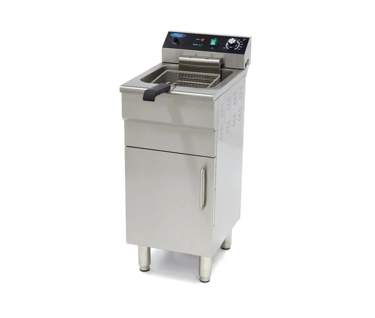 Friteuza electrica 16 litri cu 1 cos, robinet de scurgere si suport ...