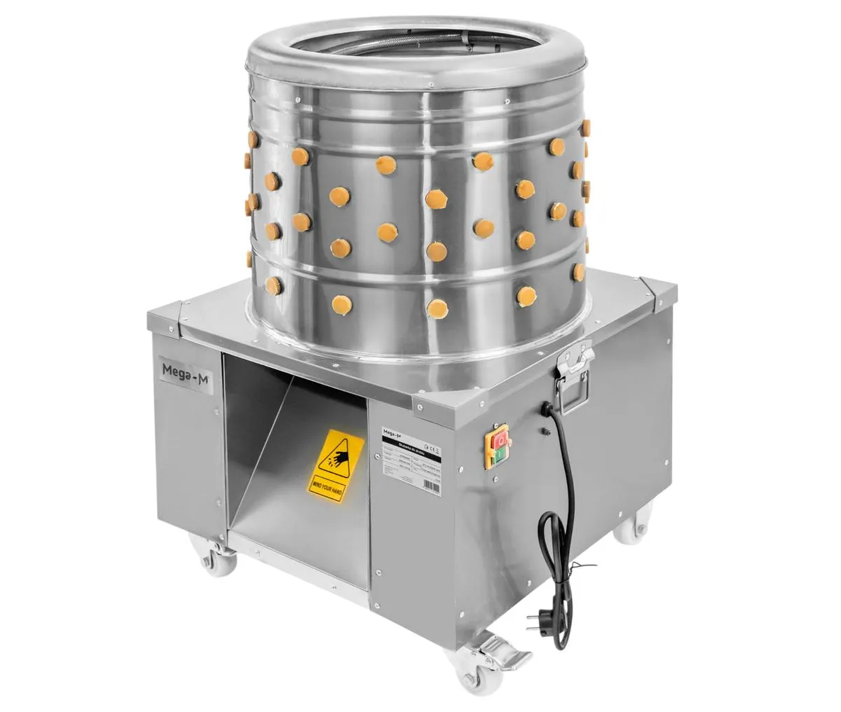 Deplumator pasari pui, tambur 50 cm, capacitate 2-3 pui, 1500W – direca.ro