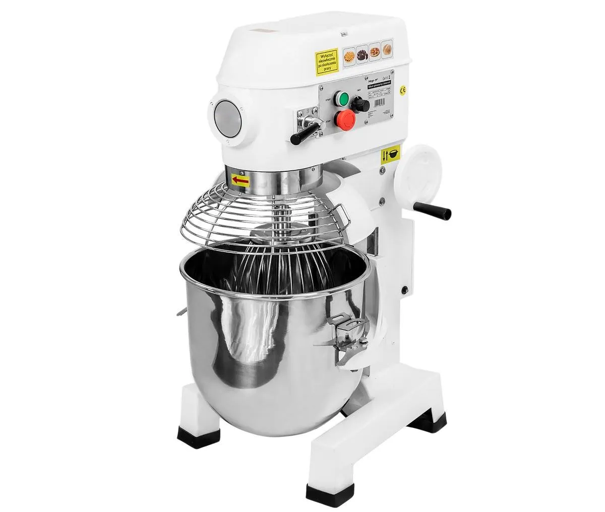 Mixer planetar cu timer, 30L, putere 1,5 kW, vas inox – direca.ro