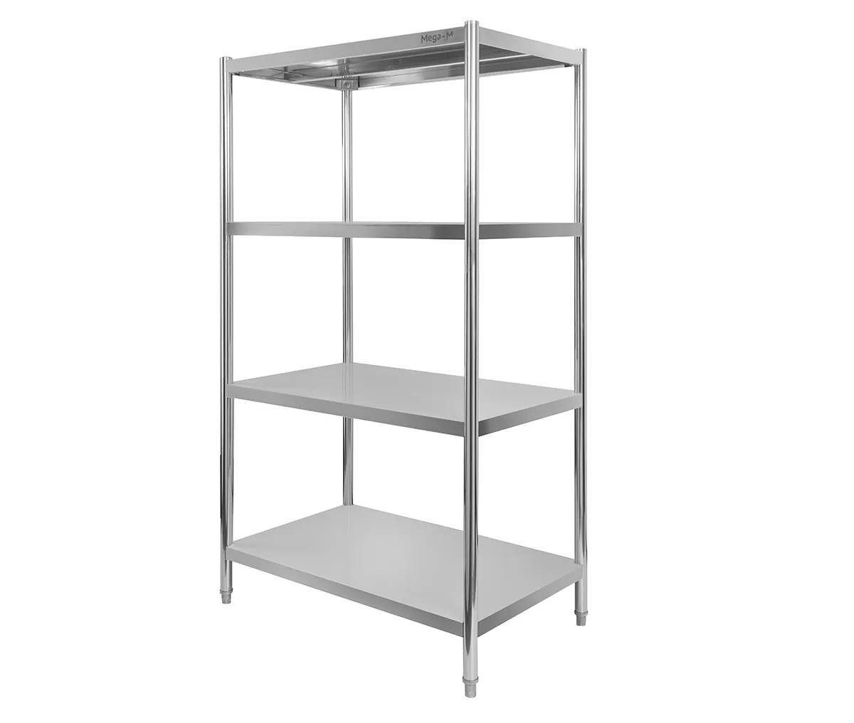 Raft din inox cu 4 polite 80x60x180 cm pentru bucatarie profesionala ...