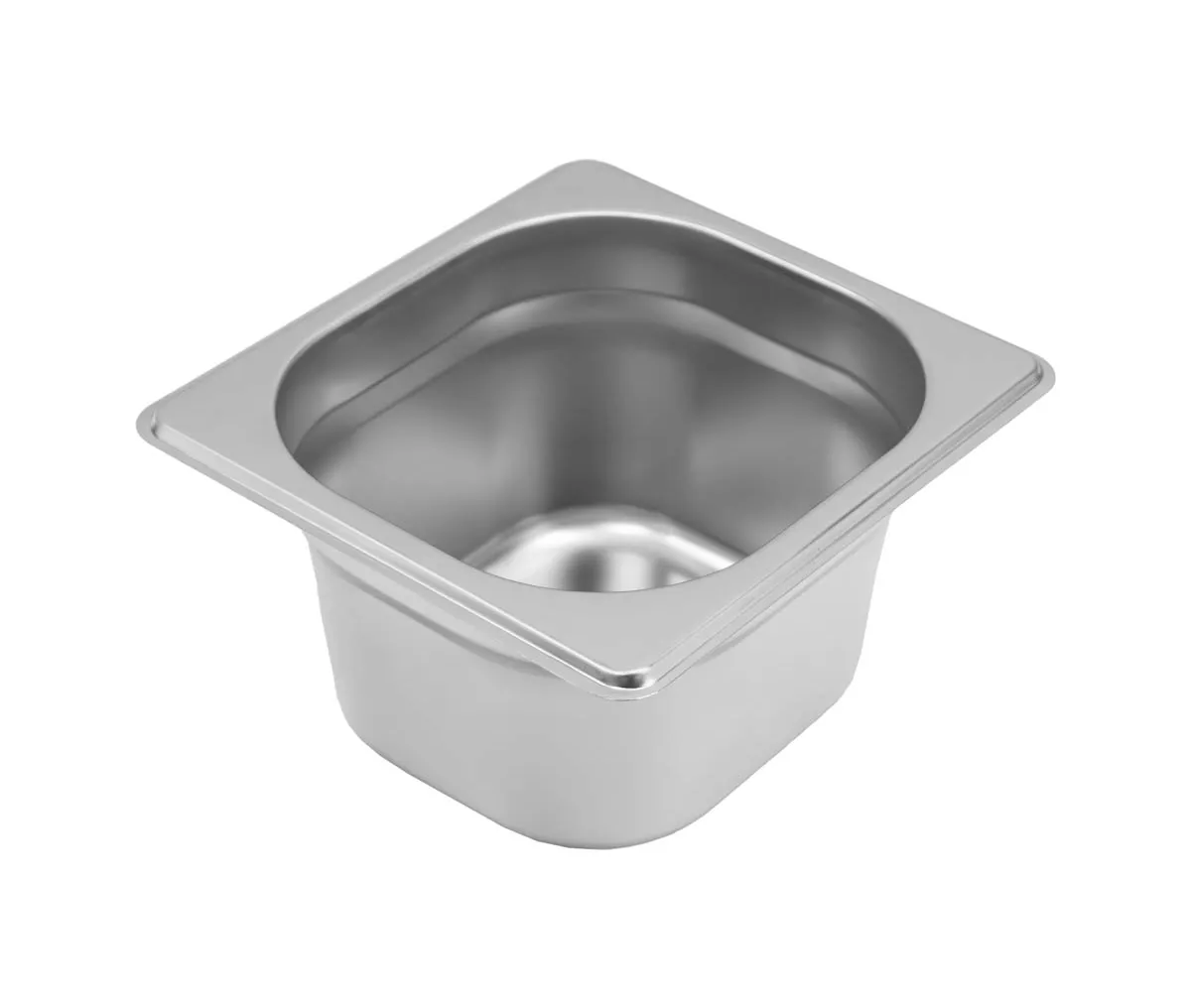 Recipient inox GN 1/6, 17,6x16,2x10 cm, pentru uz profesional – direca.ro