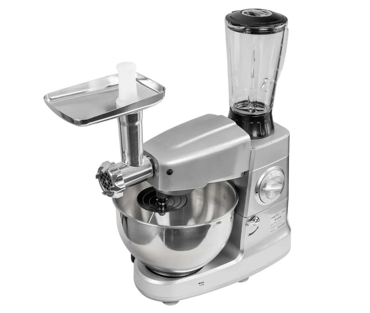 Robot planetar multifunctional, 8L, 1,5 kW, inox, 18x37x38 cm – direca.ro