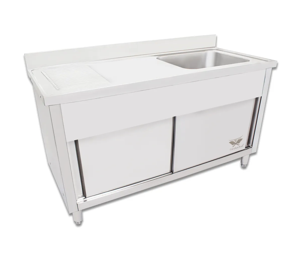 Spalator inox cu 1 cuva cu picurator 1600x600x950 mm